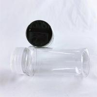 China 100Ml Spice Bottle Round Clear Pet Plastic Spice Jar for sale