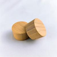 China Eco-Friendly Bamboo Twist Cap for Squeeze Bottles 18mm 20mm 24mm 28mm Cosmetic Packaging for sale