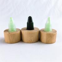 China 24/410 28/410 Disc Top Caps with Bamboo Collar for Lotion Cosmetics 0.08cc 0.2cc for sale