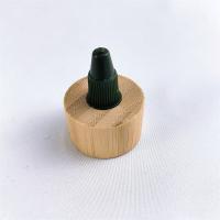China 24/410 28/410 Disc Top Caps with Bamboo Collar for Lotion Cosmetics 0.08cc 0.2cc for sale