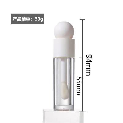 China Empty Round Plastic Lip Balm Tube 100ml Cosmetic Lip Gloss Packaging Container for sale
