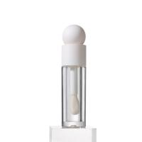 China 5ml Crystal White Lip Balm Squeeze Tubes Custom Logo Cosmetic Packaging for sale