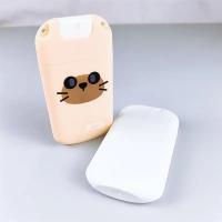 China 20ml Card Type Perfume Bottle PP Screen Printing Pump Sprayer Beauty Packaging for sale