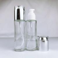 China Transparent Glass Cosmetic Bottle with Sprinkler for Lotion Body Wash Shampoo 20ml to 120ml for sale