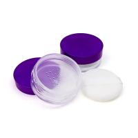 China Empty round box oz loose powder case powder packaging with sifter for sale