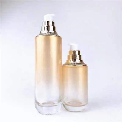 China Custom Crystal White Glass Jars Set 20ml to 120ml for Skin Care Cream and Face Cream Packaging for sale