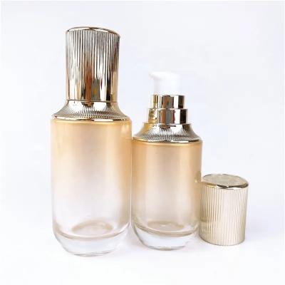China Chemical Resistant Glass Bottle Set for Skin Care Lotion and Face Cream Jars 20ml to 120ml for sale