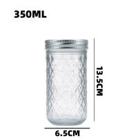 China 4oz 10oz 16oz Canning Jelly Jam Storage Jar With Sealed Silver Cap for sale