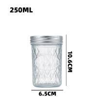 China Borosilicate Glass Wide Mouth Canning Jars 500ml 1000ml with Metal Lids for Food Storage for sale