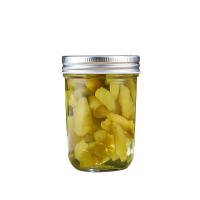 China Clear Glass Mason Jar with Bamboo Lid 30ml to 1000ml for Honey Jam Pickles Food Storage for sale
