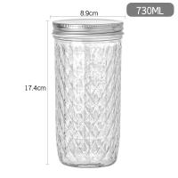 China Clear Glass Mason Jar with Bamboo Lid 30ml to 1000ml for Honey Jam Pickles Food Storage for sale
