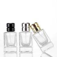 China Square Glass Perfume Bottle Fine Mist Spray 20ml to 120ml Push Type Cosmetic Bottle for sale