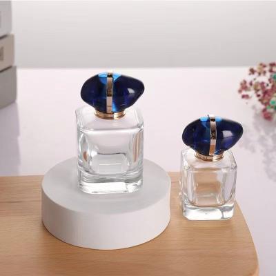 China round corner square bottle 30ml 50ml 100ml thick fine perfume glass empty bottle for sale