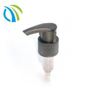 China 24 415 Spring 2ml Skin Care 24mm Plastic Lotion Pump Ribbed Black for sale