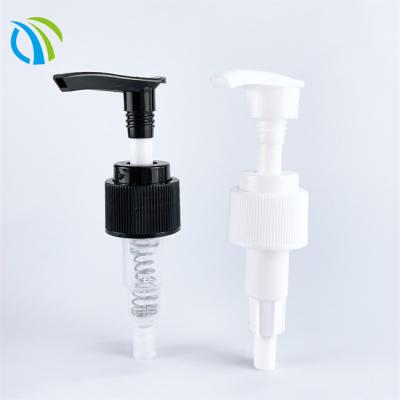 China 28mm Black Lotion Pump with Aluminum Closure 33/410 Frost Surface for Cosmetic Bottles for sale