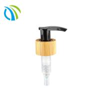 China 24/415 Bamboo Press Lotion Pump 4ml Dosage for Shampoo Body Wash Bottles for sale