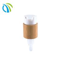 China 28mm Black 28/410 Bamboo Lotion Pump Non Spill Soap Dispenser 2cc for sale