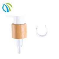 China 28mm Black 28/410 Bamboo Lotion Pump Non Spill Soap Dispenser 2cc for sale