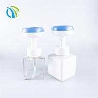 China PP Foam Soap Dispenser Pump 43/410 Neck 0.8ml Output Flower Shape 300ml Bottle for sale