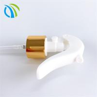China Foaming 24mm 0.9cc Spray Nozzle Trigger Aluminum Gold Closure 28mm for sale