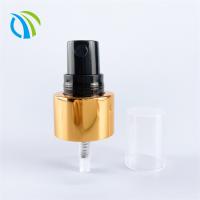 China 24/410 Fine Mist Sprayer 0.4ml Aluminum Gold Closure PP Pump for Cosmetics for sale
