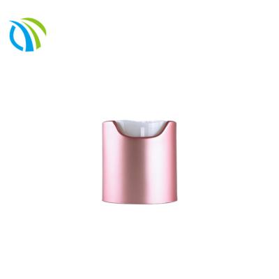China 24mm Pink Aluminum Disc Top Flip Cap for Plastic Bottle 304 Spring SGS for sale