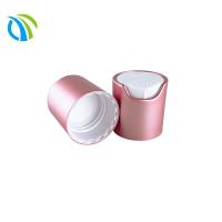 China Rose Gold Aluminum Disc Top Cap 24mm 0.12cc for 1oz Bottle BPA Free for sale