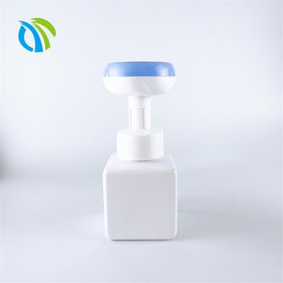 China 28mm Flower Shape 43/400 Travel Pump Dispenser SGS Empty Bottle Pump 0.8cc for sale
