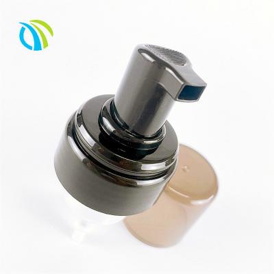 China YLO 28/410 Frosted Black Foam Pump 0.8cc PET Dispenser with Clear Cap for Hand Soap for sale