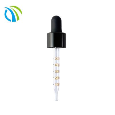 China 18 410 Glass Dropper Bottles 1000pcs with Plastic Closure and Silicone Bulb for Essential Oils for sale