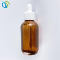 China 24mm Plastic 24/410 Empty Dropper Bottles White Closure 3cm Amber for sale