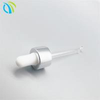 China Plastic Matte 18mm Frosted Dropper Bottles 18/415 White Cap 30ml OEM for sale