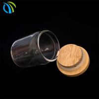 China 650ml Airtight Borosilicate Glass Storage Jar with Bamboo Lid ODM Custom for sale