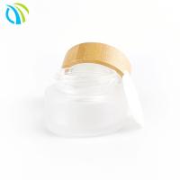 China 500ml Clear Glass Food Storage Jar with Bamboo Lid 65mm Wide Mouth Airtight Container for sale