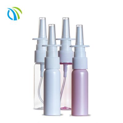 China Saline Nasal Spray Pump 0.2cc 18/410 Transparent Long Nozzle for Medical Use for sale