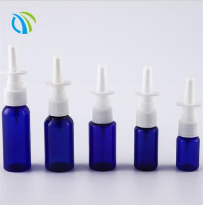 China 18/415 Nasal Spray Pump Mist 0.16ml Blue 18mm Neck Non Spill Fine Mist Sprayer for sale