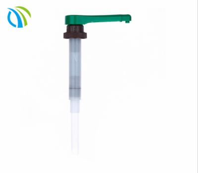 China PP Syrup Pump Dispenser 10cc 28/400 for 750ml Bottle Custom Color OEM for sale