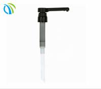 China 25cc Black Bottle Syrup Pump 28/410 PP Food Grade Dispenser for Syrup Bottles for sale