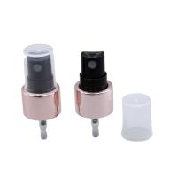 China Aluminum Smooth Pump 18mm Fine Mist Sprayers With Color Half Cap for sale