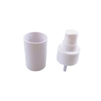 China 28/415 Plastic Cream Dispenser Pump with Ribbed Closure for Cosmetic Lotion for sale