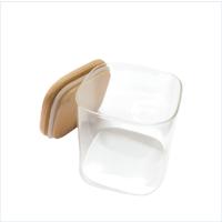China Borosilicate Glass Food Storage Jars 50ml 65mm with Cork Lids Eco Friendly Set of 5 for sale