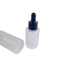 China Luxury 13/415 Empty Dropper Bottles Frosted Clear Amber Glass for Essential Oil 3ml for sale