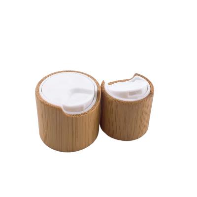 China 0.16cc 20mm Bamboo Disc Top Cap Closures For Personal Care for sale