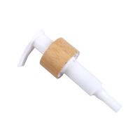 China 24/410 Black White Liquid Dispenser Pump Bamboo Collar for sale