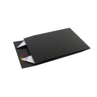 China Handmade Recycled Cardboard Packaging Magnetic Closure Black Foldable for sale