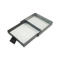 China Custom Eyelash Packaging Box 83x83x13mm with Clear Window, 120gsm Glitter Paper + 1200gsm Cardboard for sale