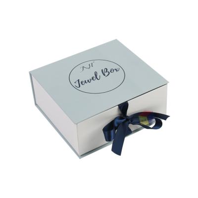 China Custom Jewelry Packaging Box with Ribbon Closure - 500pcs MOQ, 10-Day Production, Eco-Friendly Materials for sale