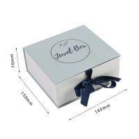 China Custom Jewelry Packaging Box with Ribbon Closure - 500pcs MOQ, 10-Day Production, Eco-Friendly Materials for sale