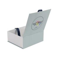 China Custom Jewelry Packaging Box with Ribbon Closure - 500pcs MOQ, 10-Day Production, Eco-Friendly Materials for sale