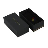 China Custom Cardboard Watch Gift Box Black Lid and Base Shape Eco-Friendly Packaging 100% Biodegradable for sale